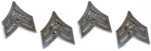 (20 Pack) Silver/Chrome 1" Sergeant Uniform Pins | eBay