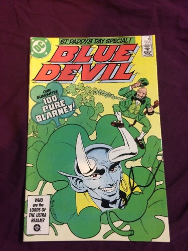 blue devil #25 signed by gary cohn rare dc comics comic book cool ...