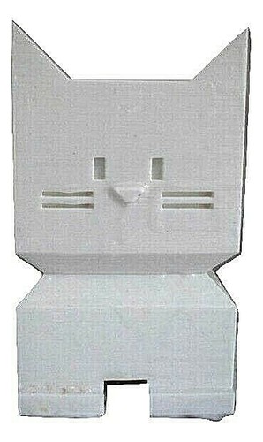 Digital Ceramic Cat Kitten Figure White 7" Tall Digi Pop Culture | eBay