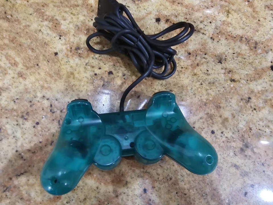 Official Sony PlayStation 2 PS2 Controller Emerald Green Clear SCPH ...