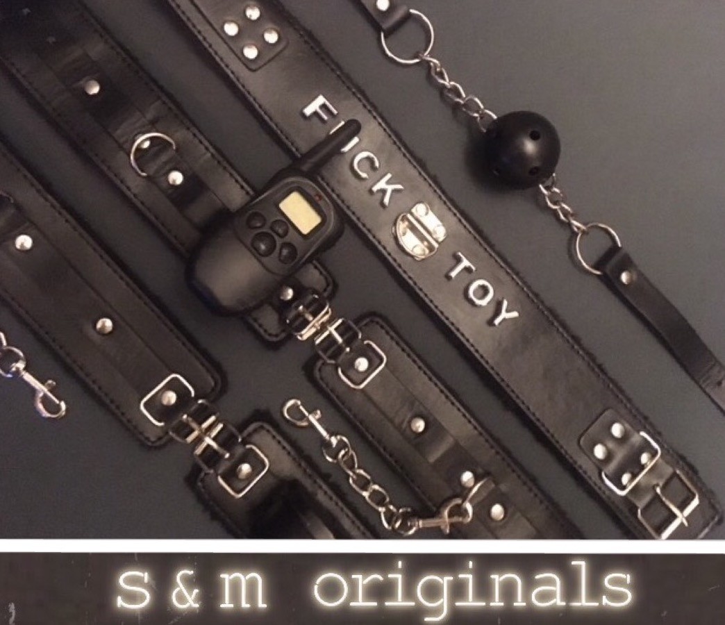 Bondage kit hand cuffs ankle Shock restraints Electrosex fetish ...