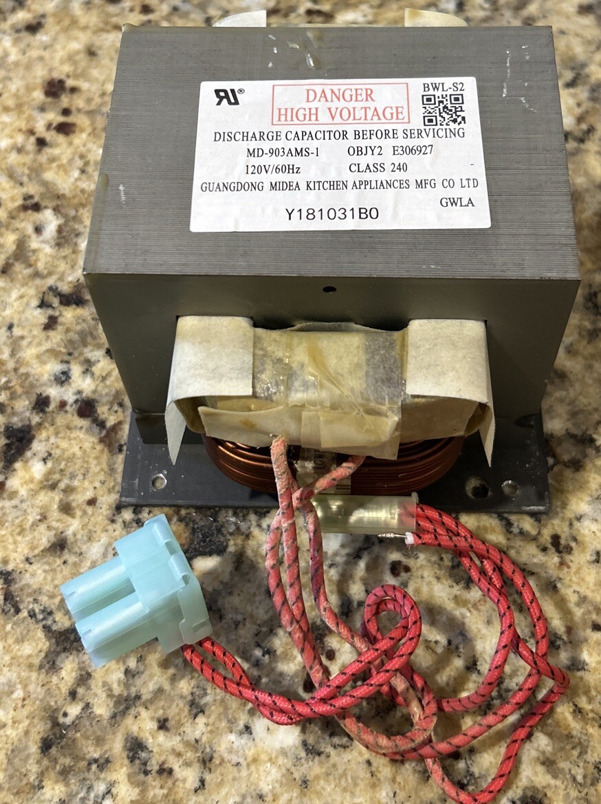 GUANGDONG MIDEA MD-903AMS-1 High Voltage Microwave Transformer. 120V ...