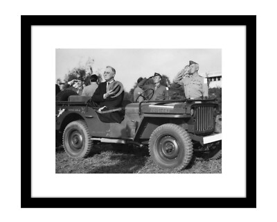 Franklin D Roosevelt 8x10 photo print with General George S Patton FDR ...