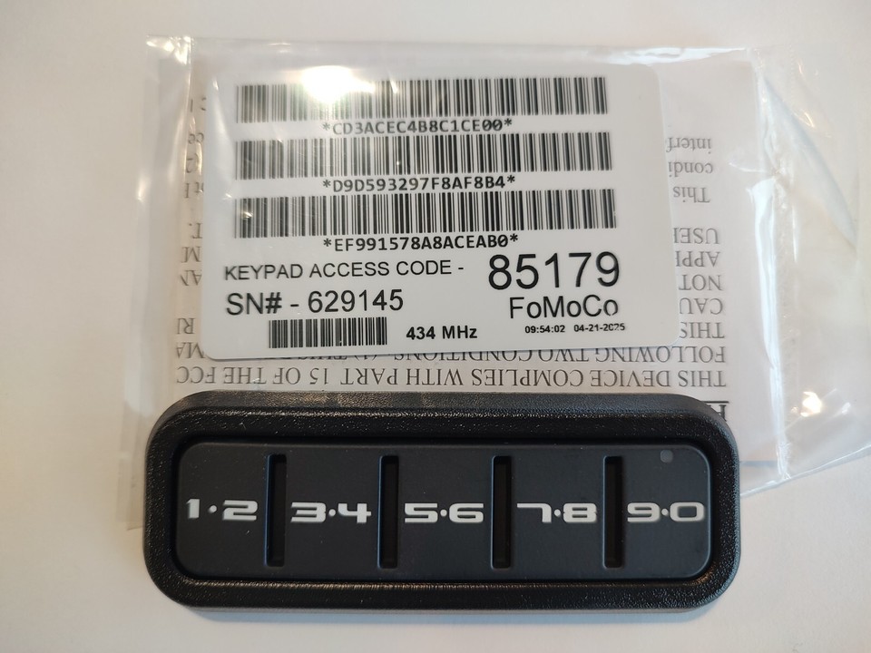 2025 FORD MAVERICK KEYLESS ENTRY KEY PAD OEM | eBay