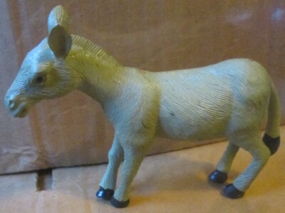 Gray DONKEY PVC figure 5" long | eBay