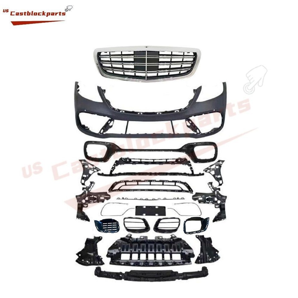 W222 S550 Facelift 18+ S63 AMG For 14-17 Mercedes Benz S Class Front ...