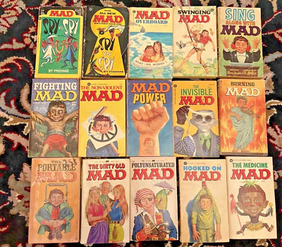 Lot 15 Mad Magazine Paperback Books Vintage ‘60’s and ‘70’s #4 | eBay
