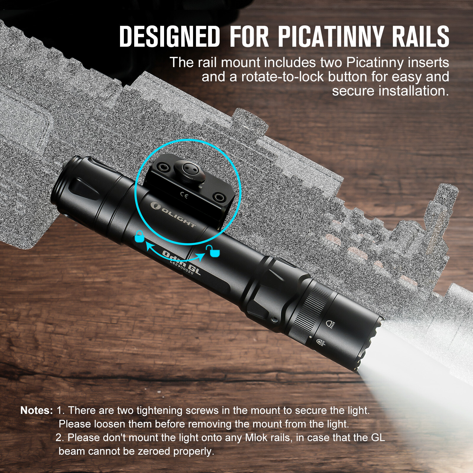 Olight Odin GL Picatinny Rechargeable Tactical Flashlight Green Laser Black NEW | eBay