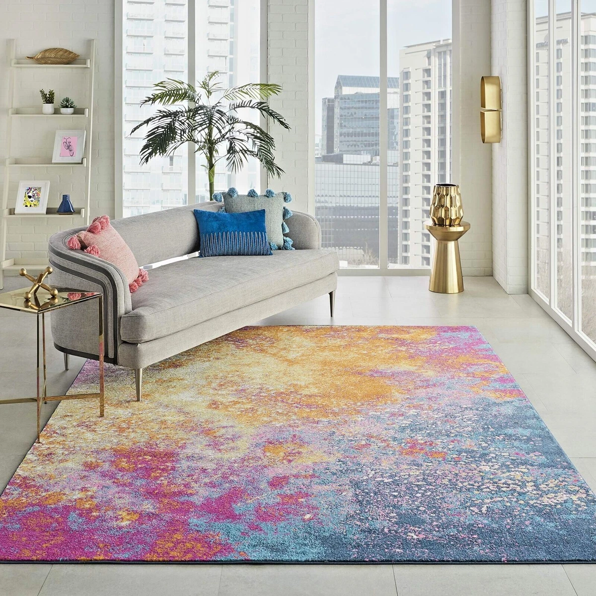 Colorful Living Room Rugs