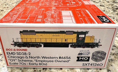 ScaleTrains Rivet Counter HO EMD SD38-2 CNW #6656 DCC/Sound/NIB | eBay