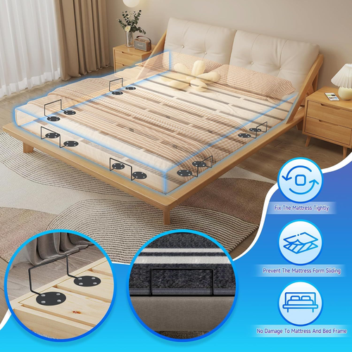 Mattress Retainer Bar For Adjustable Bed, Black: 4 Pcs, Black | eBay