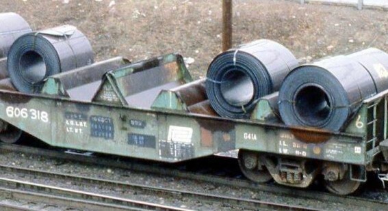LMH 1402 HO Detail Part STEEL COIL Car Load Hot Strip Mill 8 Coils 48 ...