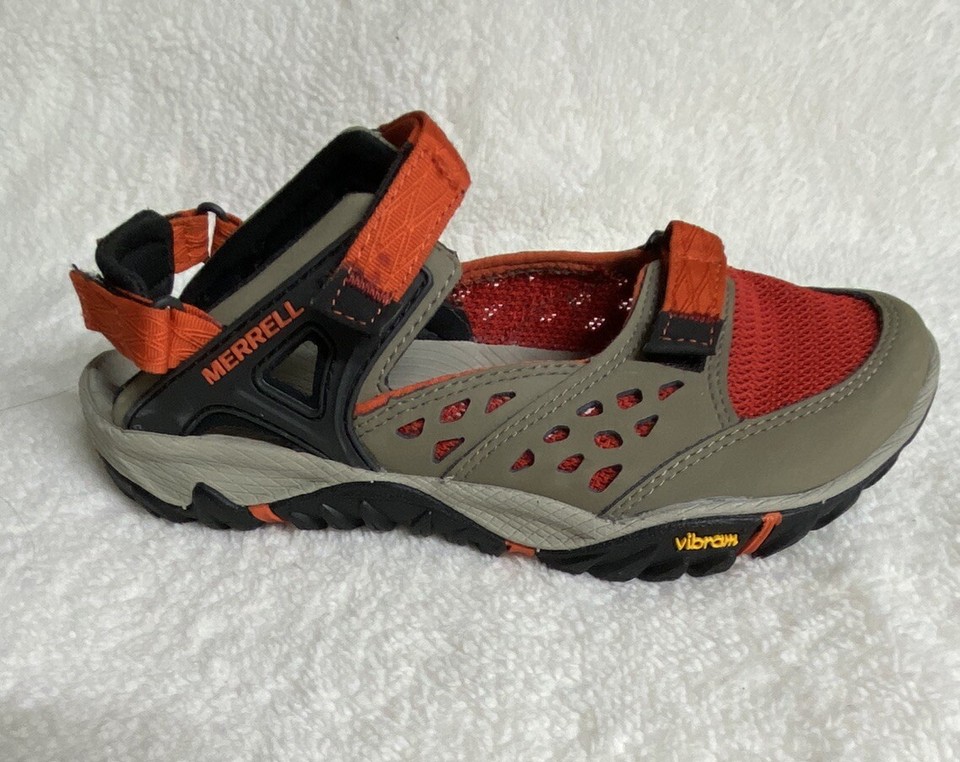 Merrell Women's All Out Blaze Sieve MJ Hiking Sandals Taupe Orange Size ...