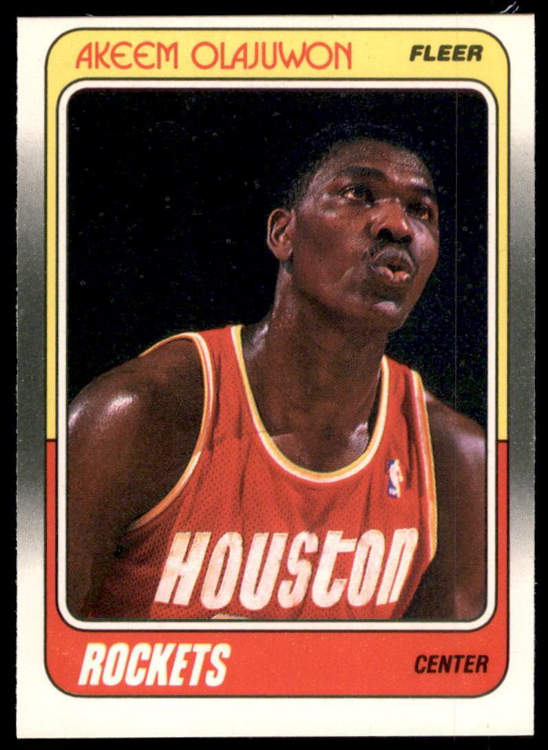 1988-89 Fleer Akeem Olajuwon Houston Rockets #53 | eBay