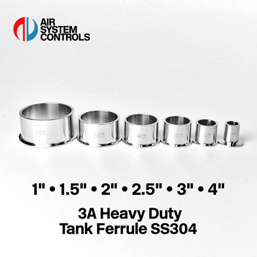 304 Sanitary Stainless Steel Heavy Duty Tank Ferrule, Clamp, Hygienic ...