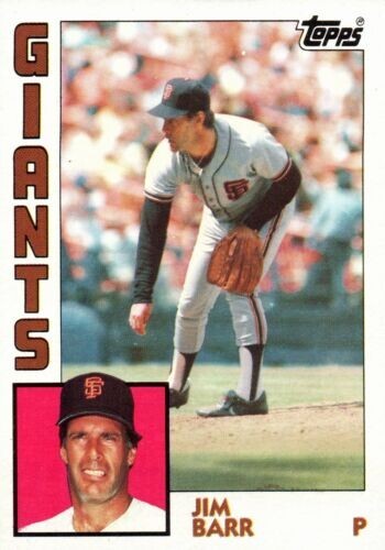 1984 Topps # 282 Jim Barr Pitcher San Francisco Giants FREE shipping | eBay