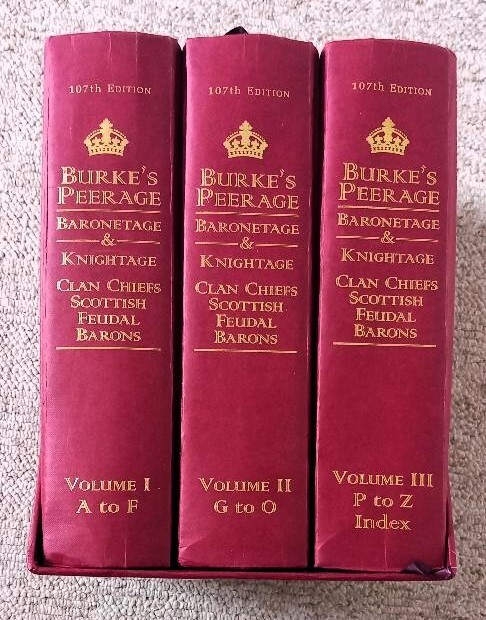 Burke’s Peerage Baronetage & Knightage Clan Chiefs Scottish Feudal ...
