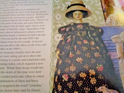Tasha Tudor's HITTY/Tonner's Miss Unity 6 1/2" Doll Season's Dress ...