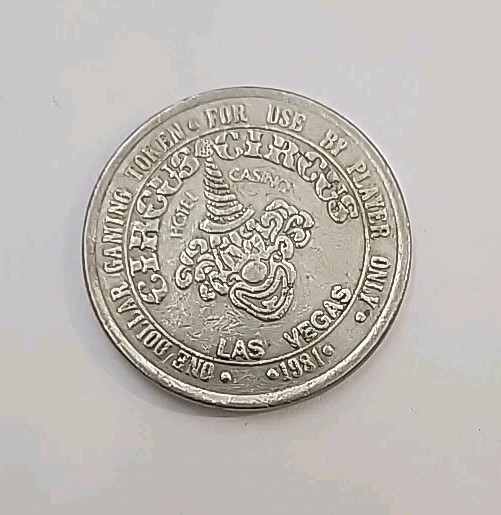Vintage Circus Circus 1981 ( 1 Dollar ) Gaming Token | eBay