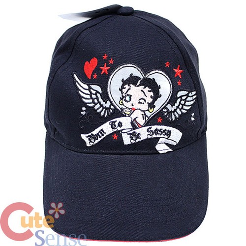 Betty Boop Baseball Cap Adjustable Born To be Sassy Hat -Kids to Teen ...