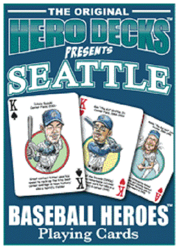 Seattle Mariners Baseball Heroes Original Hero Deck Playing Cards Gift ...
