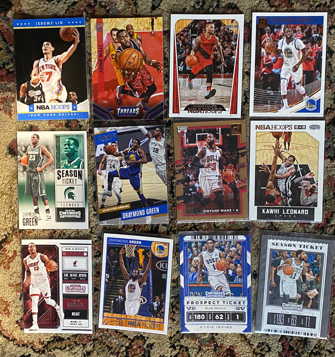 Lot Of 24 Modern NBA Basketball Stars Irving Draymon Lillard Leonard ...