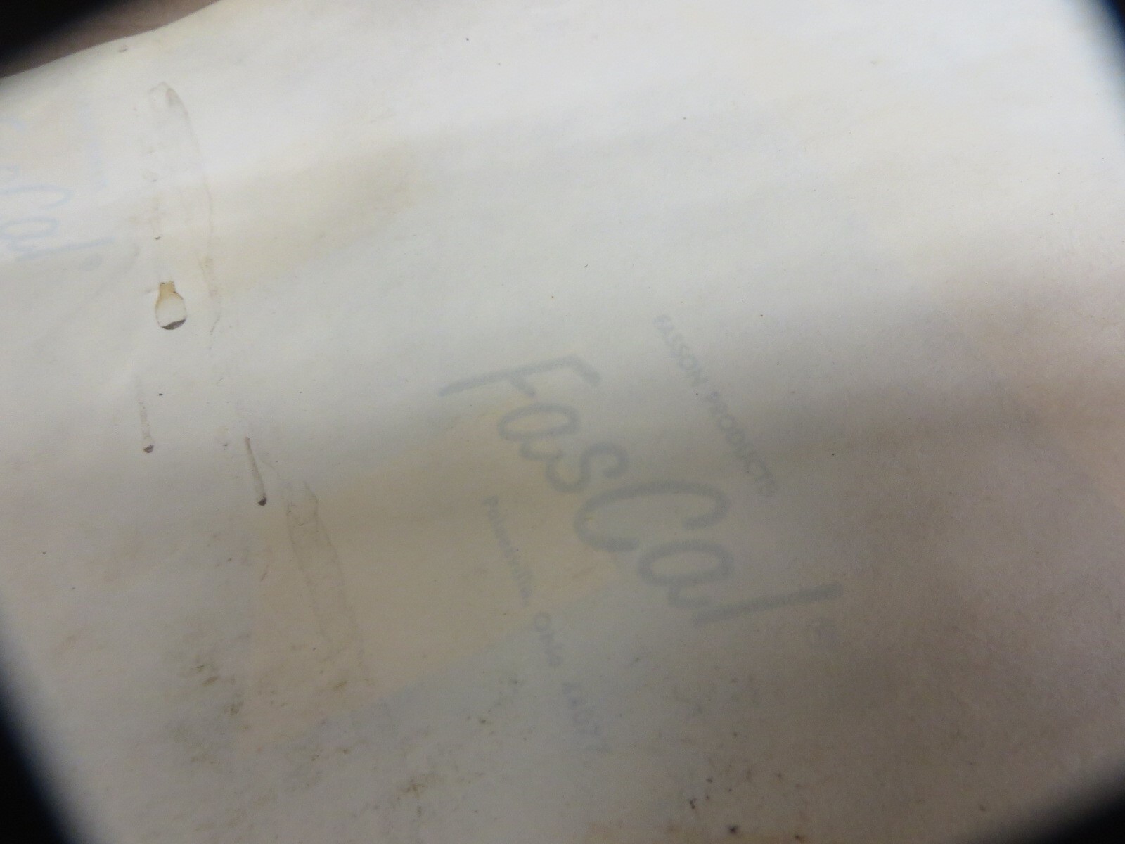 " PLYMOUTH " FASCAL VINTAGE DECAL LARGE FASSON PAINESVILLE OHIO | eBay