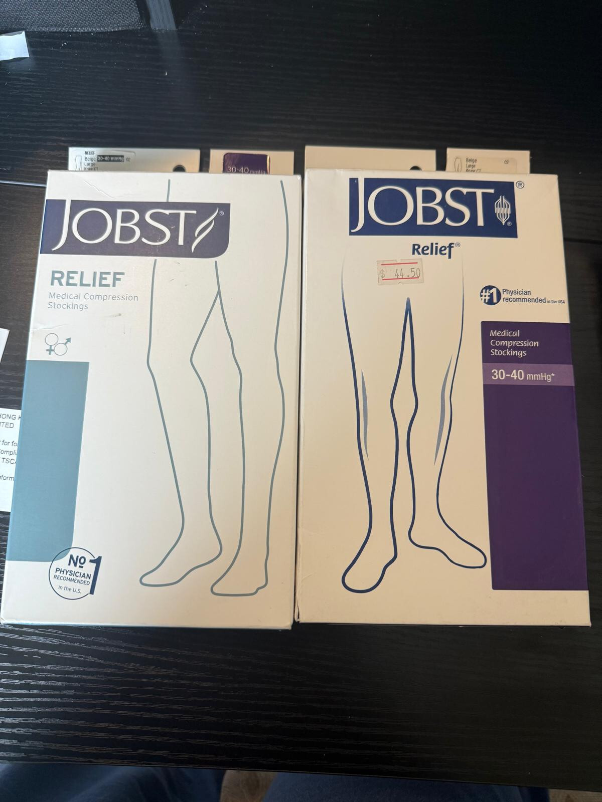 Jobst Relief Medical Compression Stockings 30-40 mmHg Knee CT Beige | eBay
