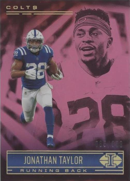 2021 Panini Illusions - Jonathan Taylor #9 Trophy Collection Pink /399 ...