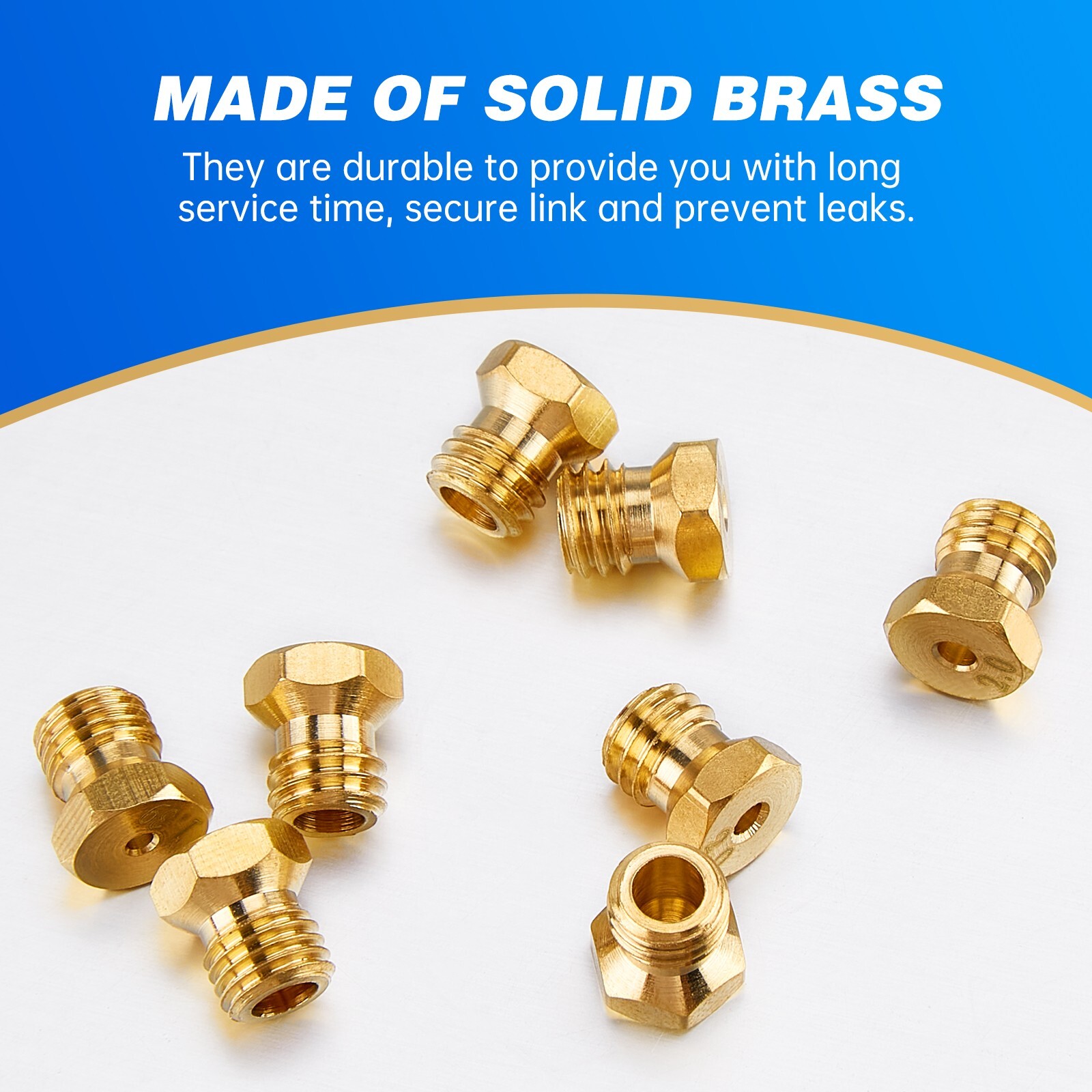 Natural Gas Orifices Nozzle Conversion Kit DIY Burner Parts Brass Jet ...