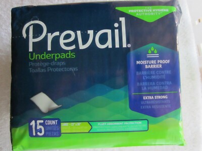 Prevail Incontinence underpads, fluff absorbent, 23" x 36", 15 ct | eBay
