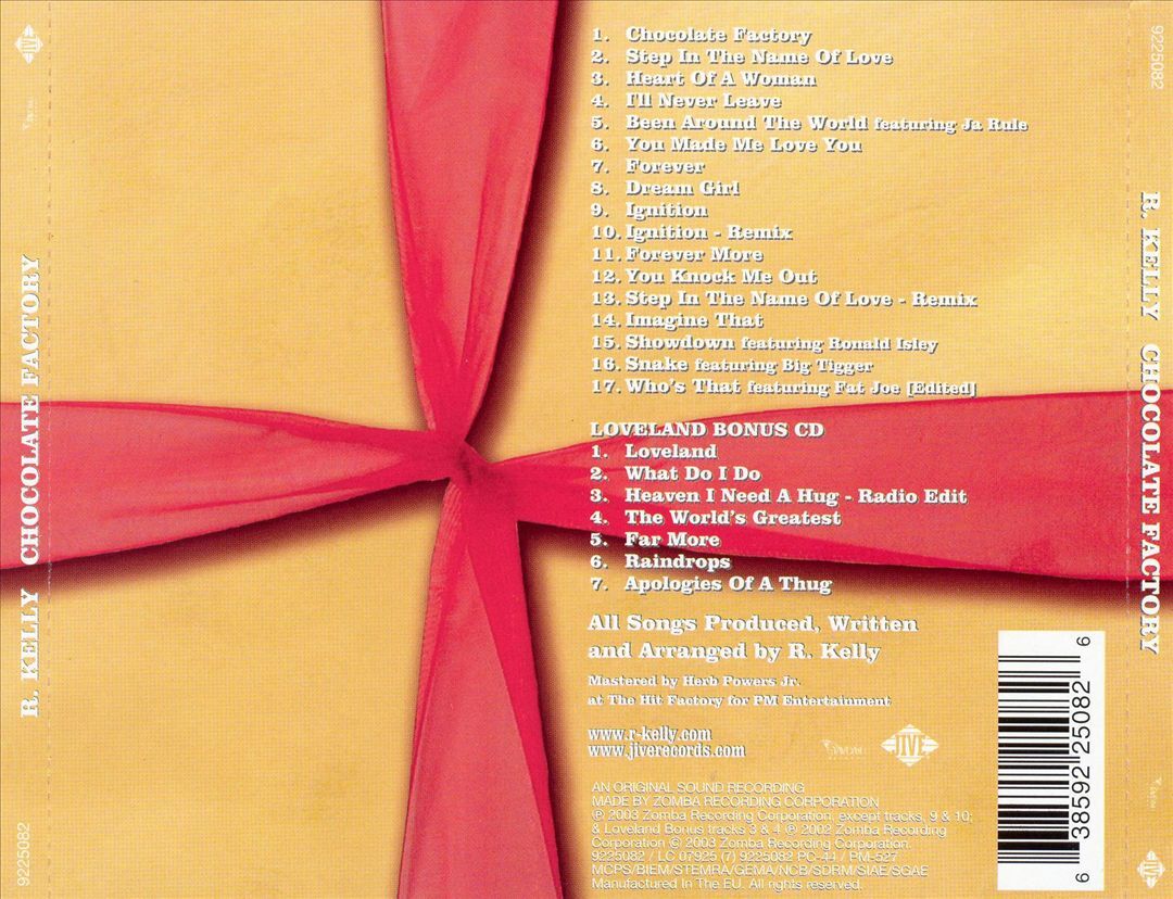 R. KELLY - CHOCOLATE FACTORY [AUSTRALIA BONUS CD] [PA] NEW CD ...