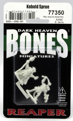 Reaper 77350 Kobold Sprue/Leaders (Bones) Warrior Champion Sorcerer ...