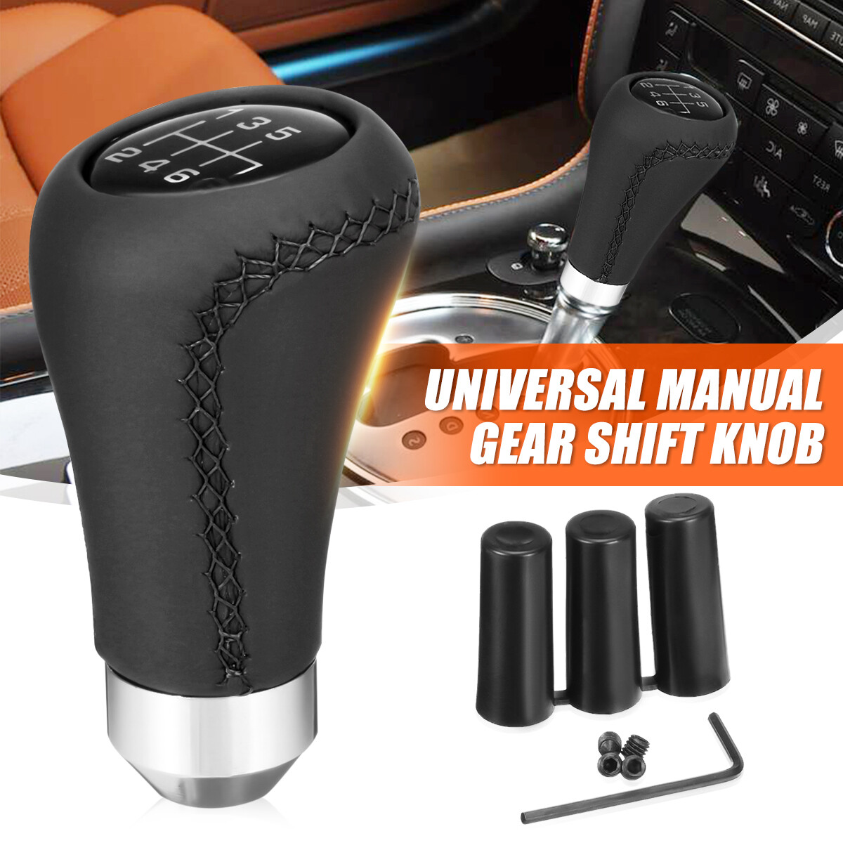 Universal 6-Gang Auto Schaltknauf Knauf Schalthebel Schaltknopf Manuell ...