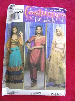 UNCUT SIMPLICITY#4249 ADULT SZ 14-16-18-20 DANCE COSTUME SEWING PATTERN ...