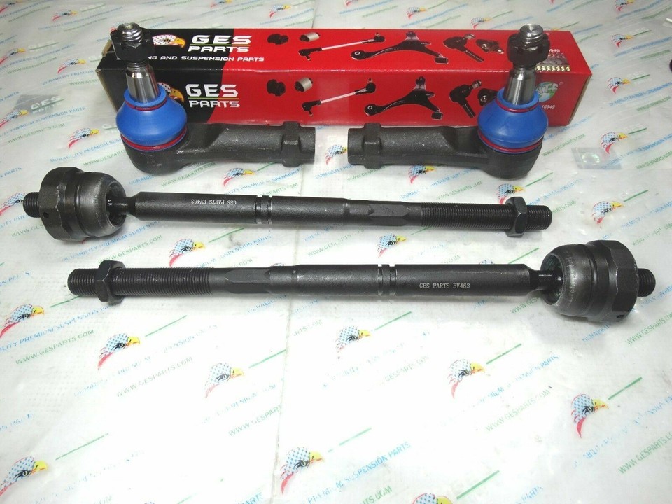 4 FRONT INNER & OUTER TIE ROD ENDS FOR 2004-2006 FORD F150 EV463 ES3691 ...