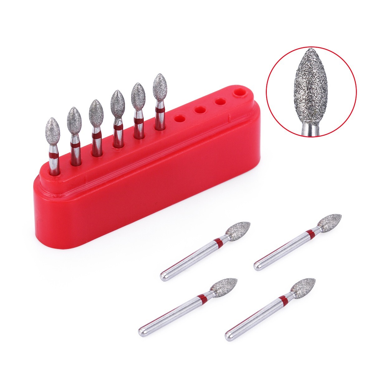 50x Diamond Burs Football 379-023f Fine Red Defend AZDENT for sale ...