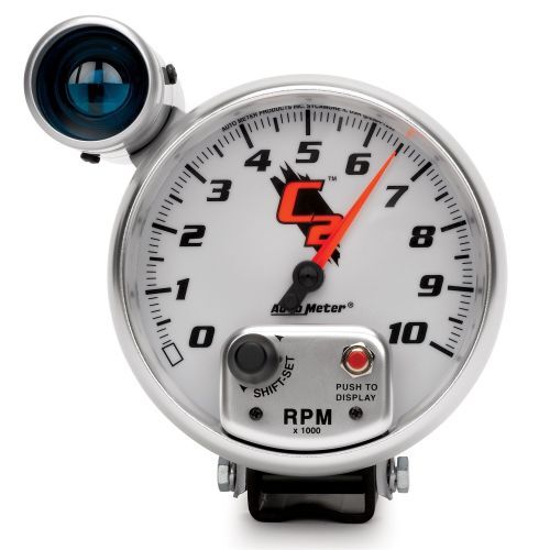 Auto Meter 7299 C2 5" Pedestal Tachometer Gauge - 0-10,000 rpm ...
