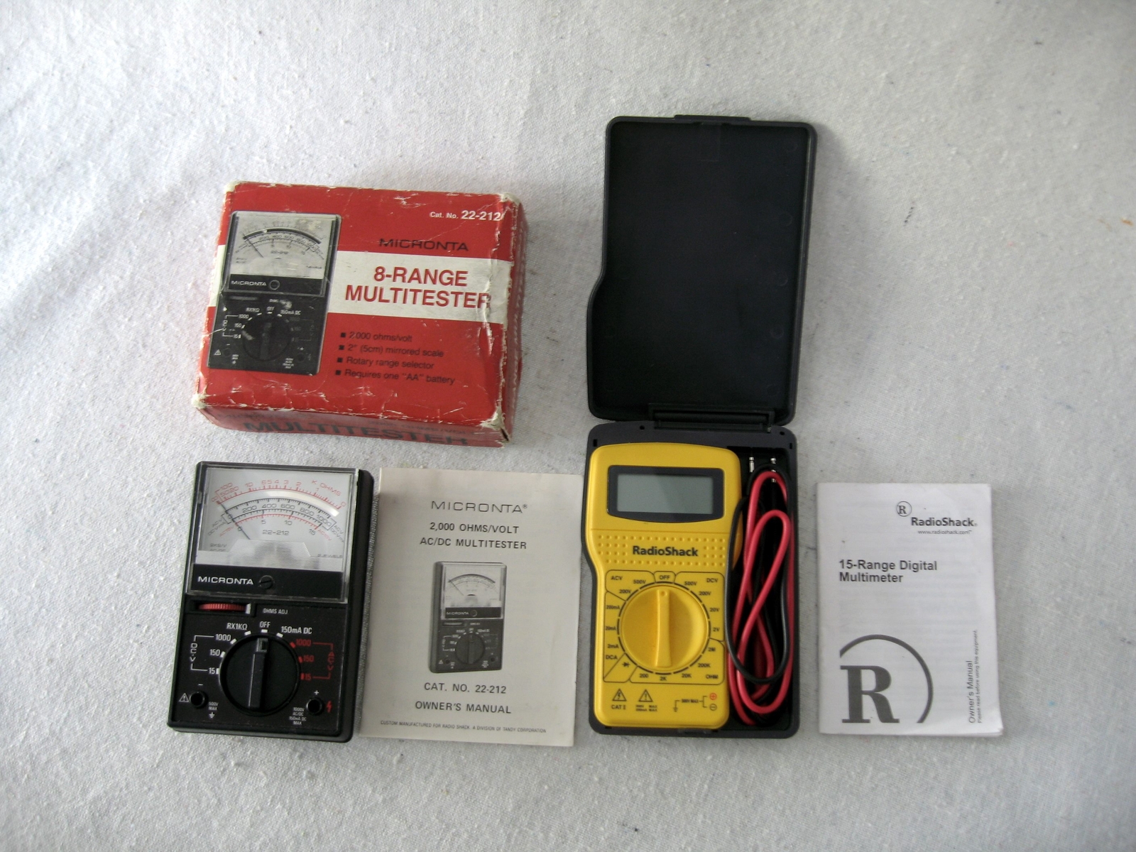 Lot 2 - 8-Range Multitester & 15-Range Digital Multimeter | eBay