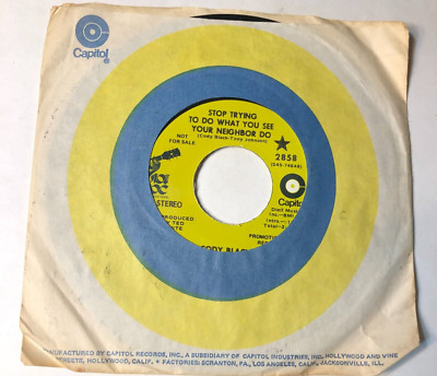 Cody Black 7" Record 45 promo Stop Trying To Do What You See Your ...