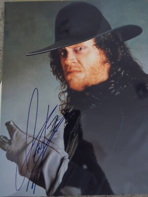Undertaker Signed 8x10 Photo w/COA WWF WWE Vintage | eBay