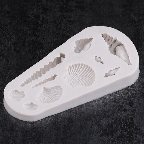 Sea Shells Scallop 3D Silicone Cake Mould Conchs Fondant Baking Mold ...