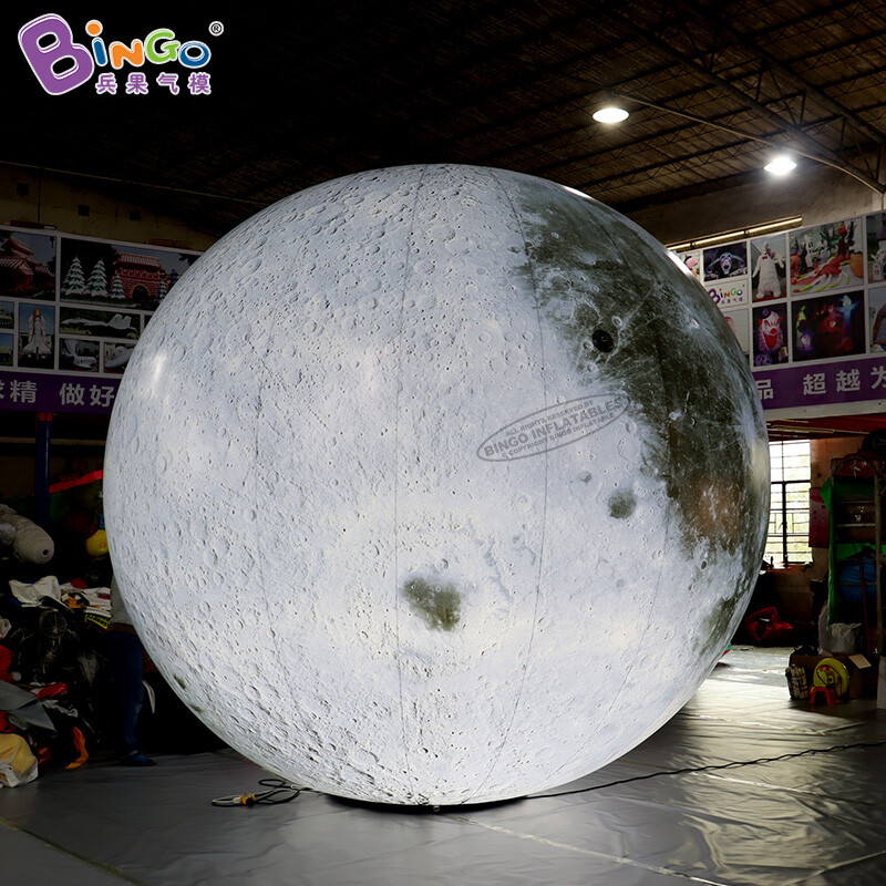 Inflatable Moon With LED Lights / Hanging Inflatable LED Moon Planet ...