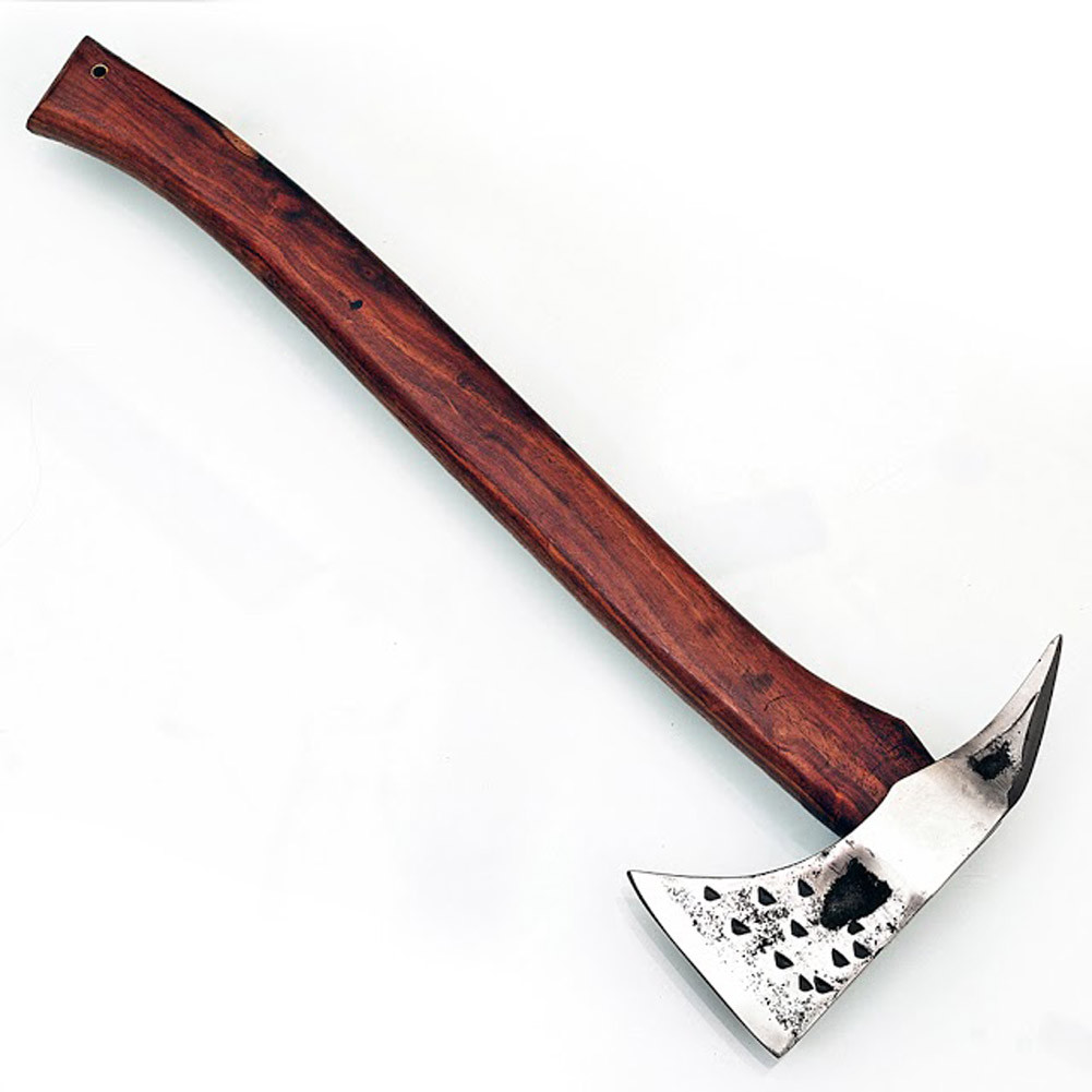 Hand Forged Fire Warden Pickaxe Hatchet - Outdoor Demolition Tool - 19 ...