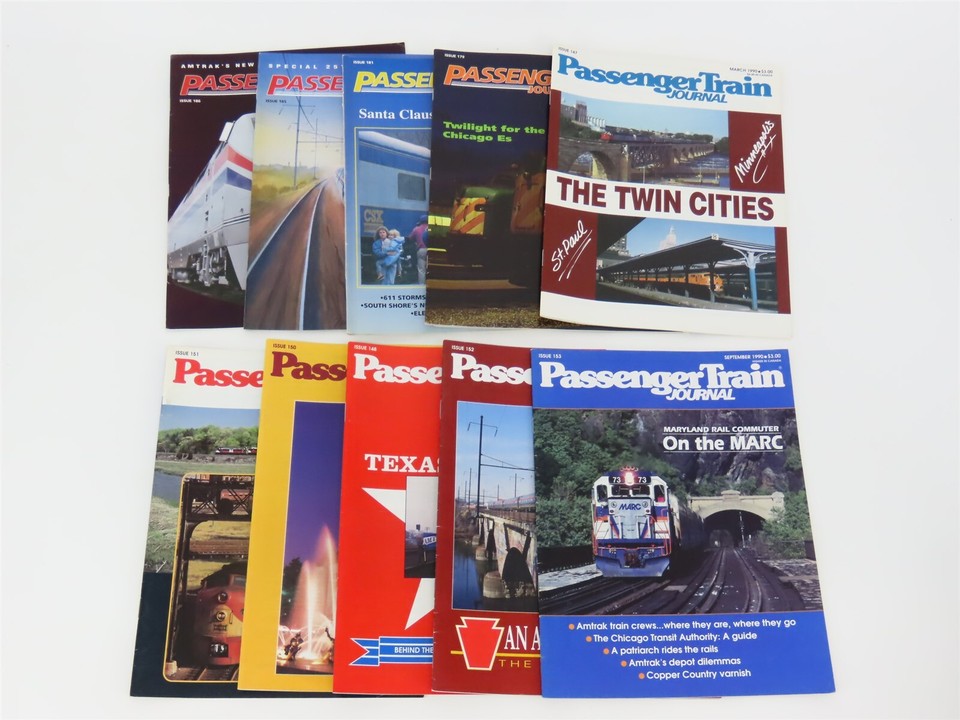 LOT of 162 Passenger Train Journal Magazines 1970's - 1990's | eBay