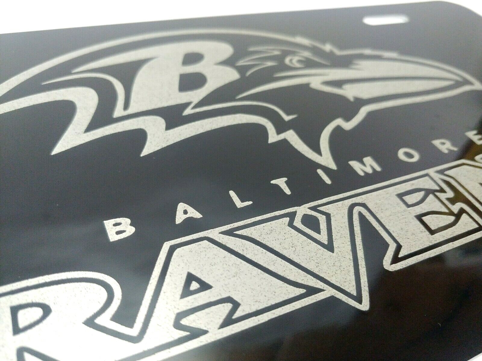 Baltimore Ravens aluminum license plate laser etched car front tag Man ...
