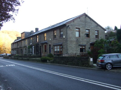 Photo 6x4 Terraced housing on Burnley Road (A646), Cornholme c2016 ...