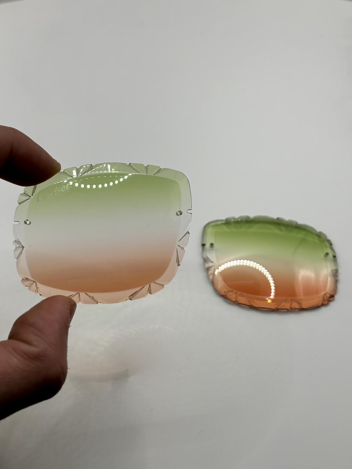 CARTIER CUSTOM DIAMOND CUT LENSES FOR BUFFALO HORNS, WOODS AND ACETATE ...
