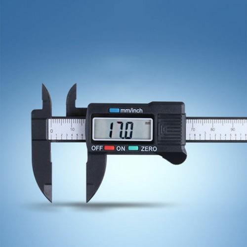 150mm Stainless Steel Vernier Caliper 6 inch LCD Display Screen Measure ...
