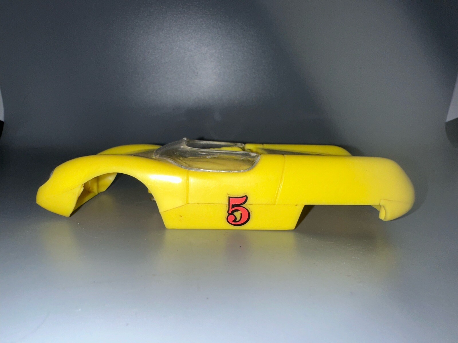 Eldon Lotus Yellow #5, 1/32 scale slot car body only no Driver's head ...